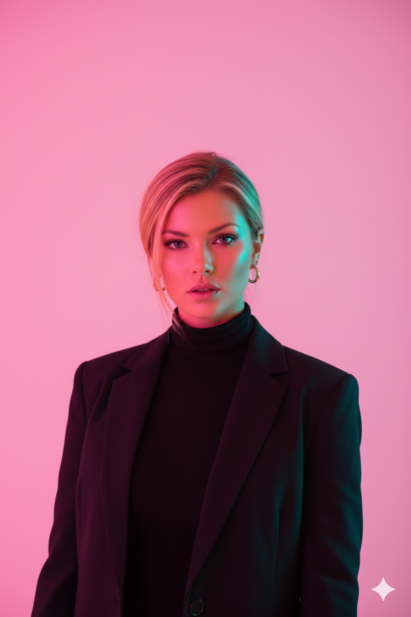 Pink Cyan — AI Portrait Style | Shotly